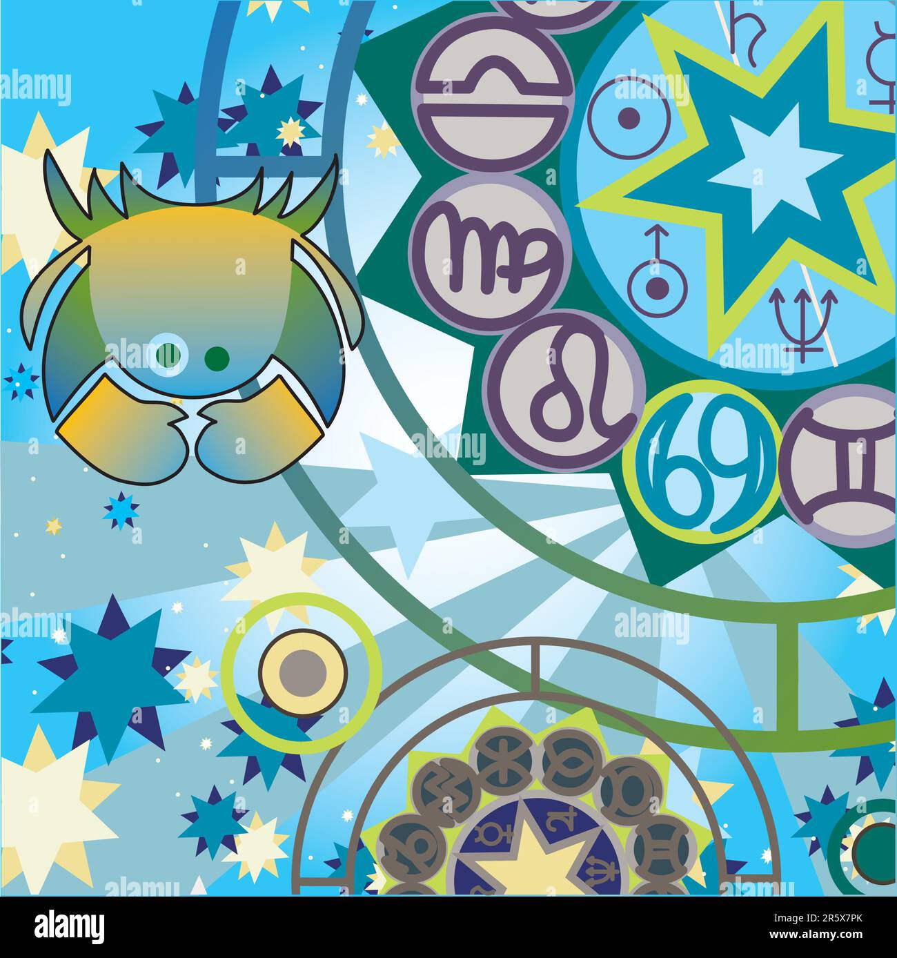 vector illustration of zodiac signs Stock Vector Image & Art - Alamy