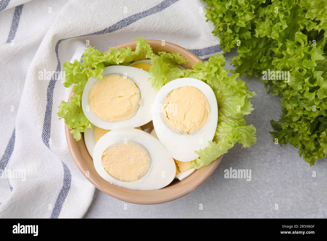 Hard boiled egg yolk grey hi-res stock photography and images - Alamy