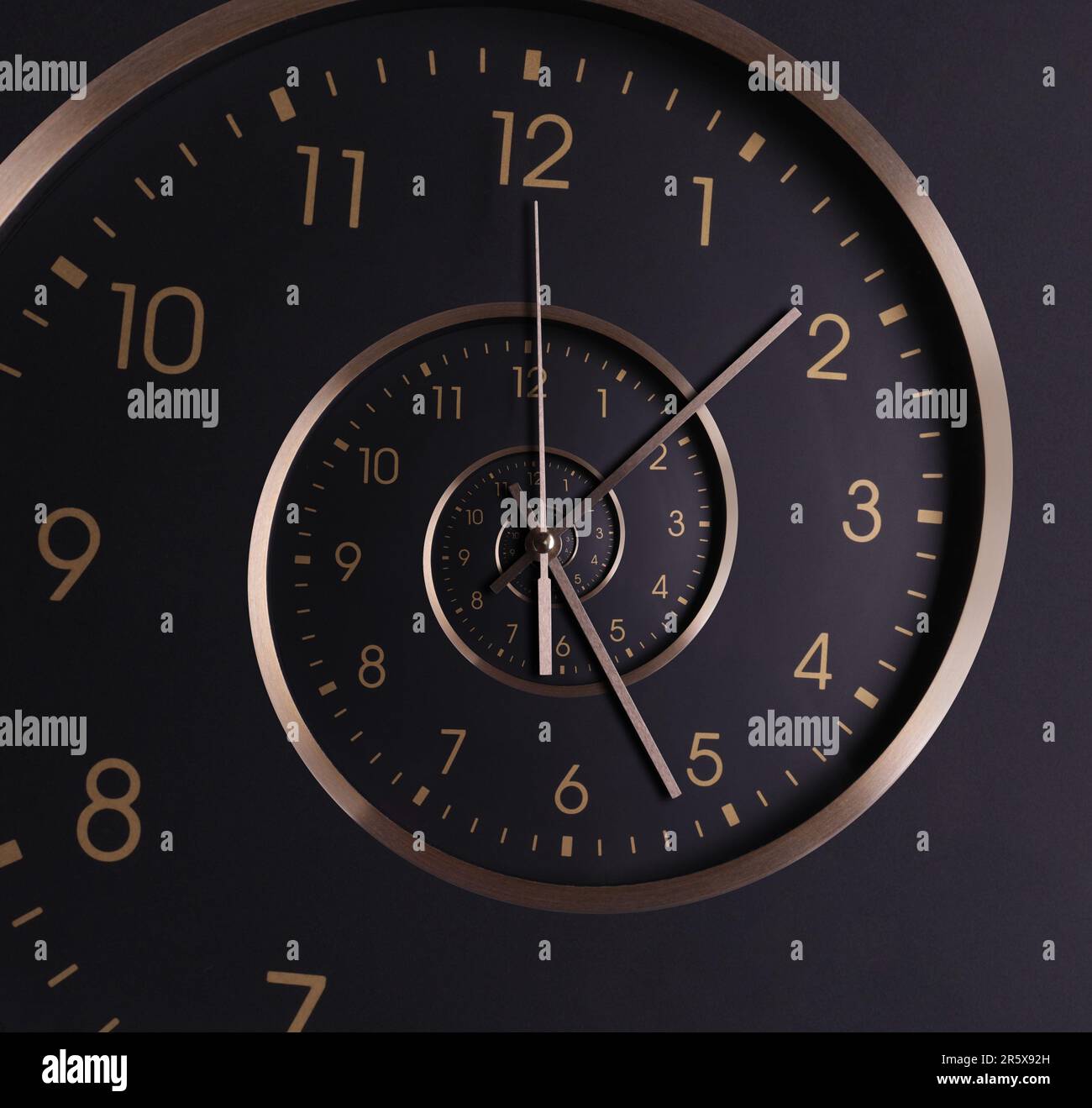 Infinity and other time related concepts. Clock hands and twisted hour ...