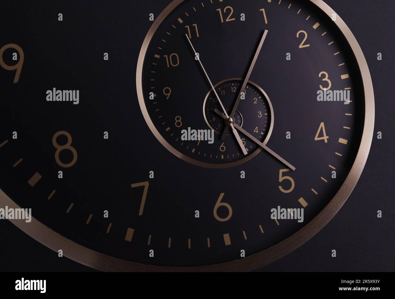 Infinity and other time related concepts. Clock hands and twisted hour ...