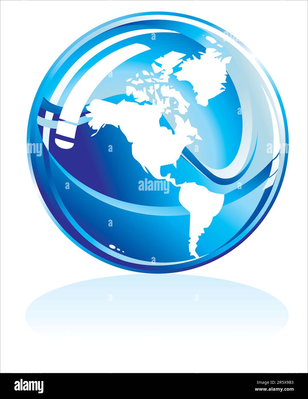 Globe map asia side Stock Vector Images - Alamy