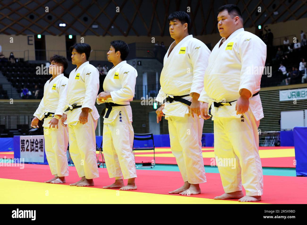 Yokkaichi City Gymnasium, Mie, Japan. 4th June, 2023. Park24 team group ...