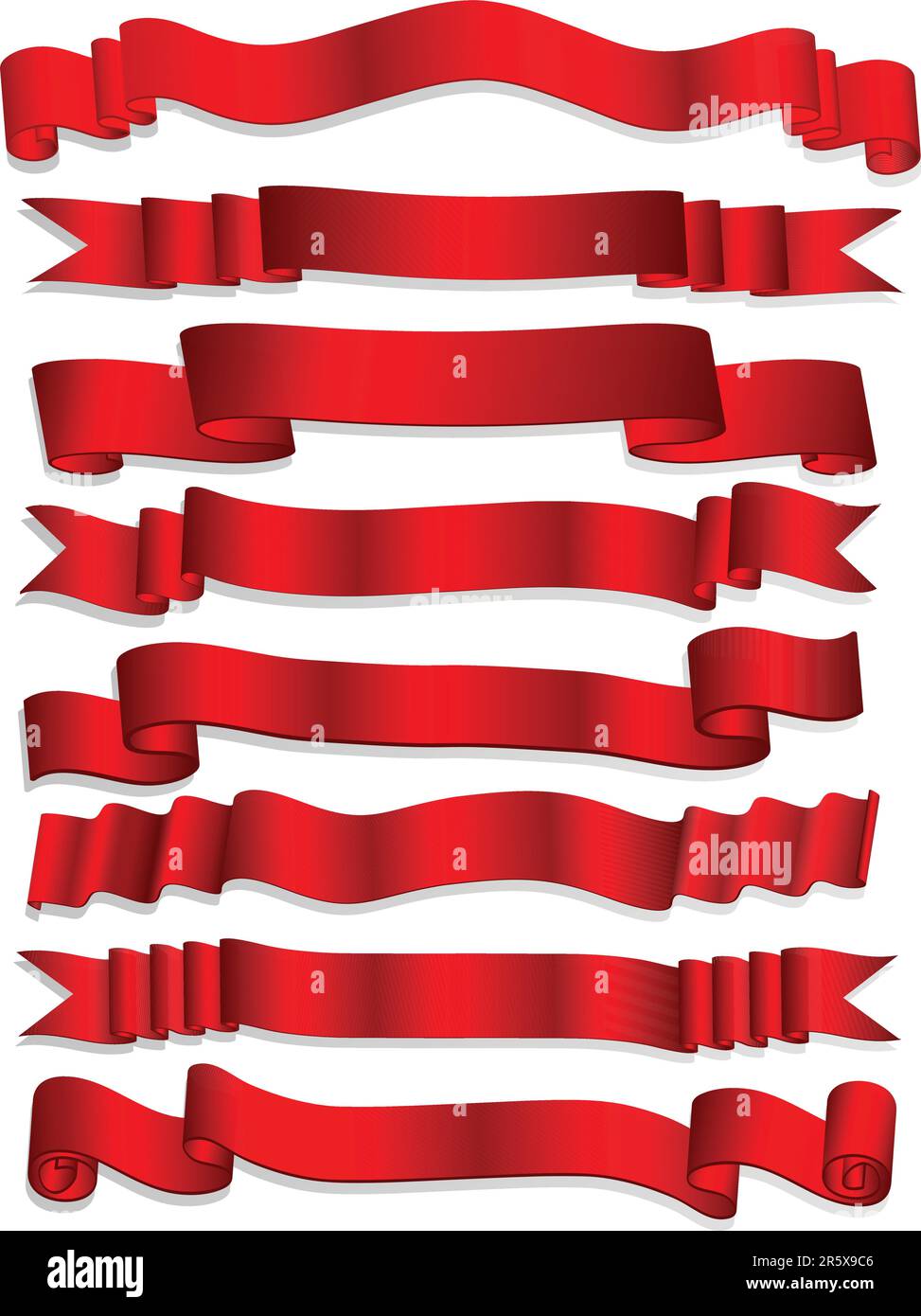 Collection of red banners and scrolls Stock Vector Image & Art - Alamy