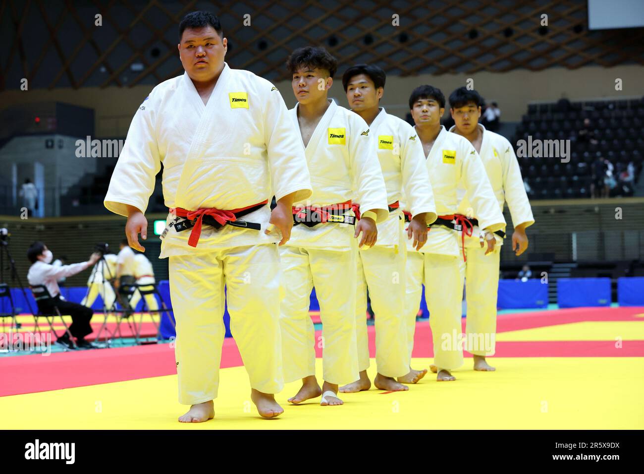 Yokkaichi City Gymnasium, Mie, Japan. 4th June, 2023. Park24 team group ...