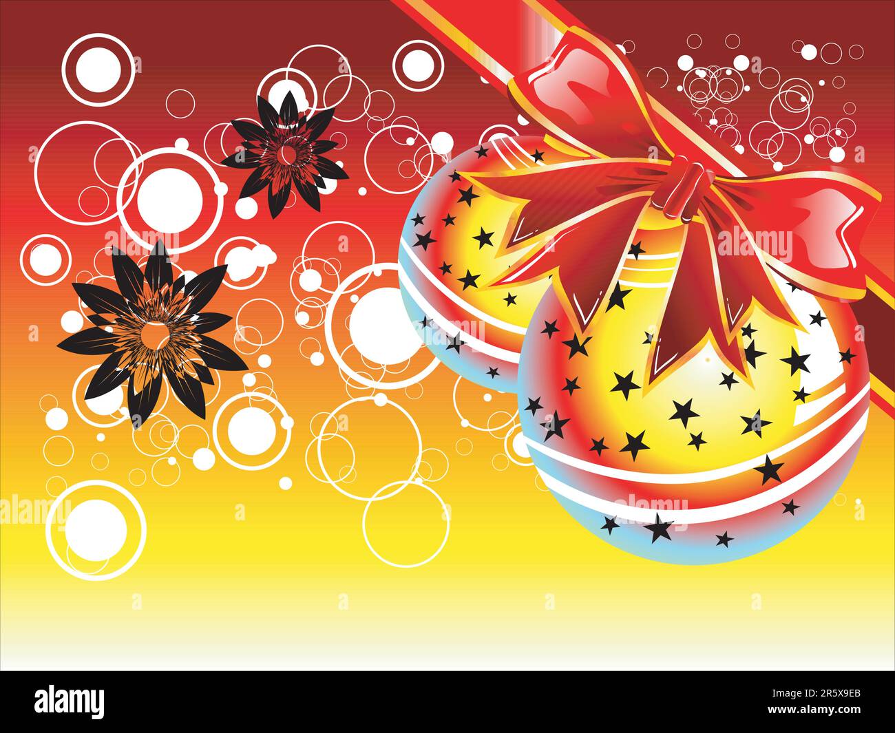 Abstract bubbles and Christmas magic background Stock Vector Image ...