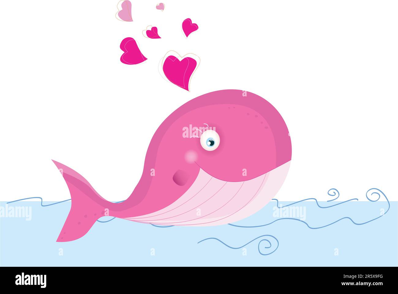 Swimming animal in ocean. Art Vector Illustration Stock Vector Image ...