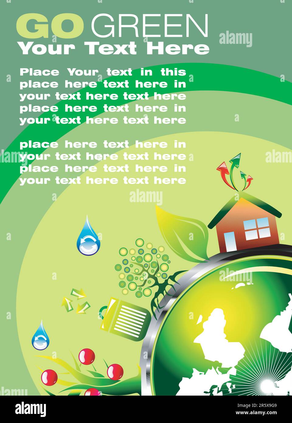 Environmental and recycle Card template Stock Vector Image & Art - Alamy