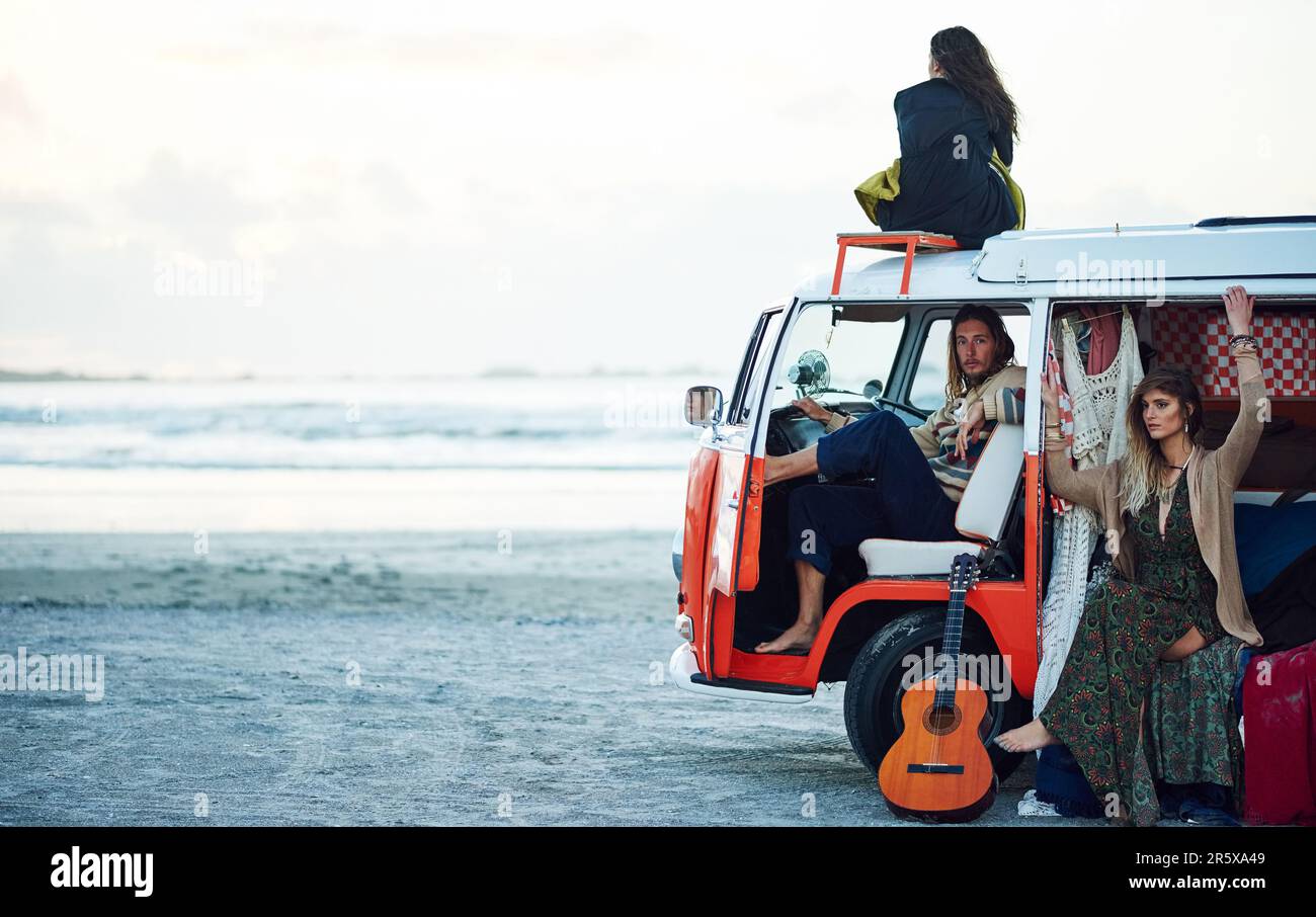 If youre looking for a stop, choose the beach. a group of young friends ...