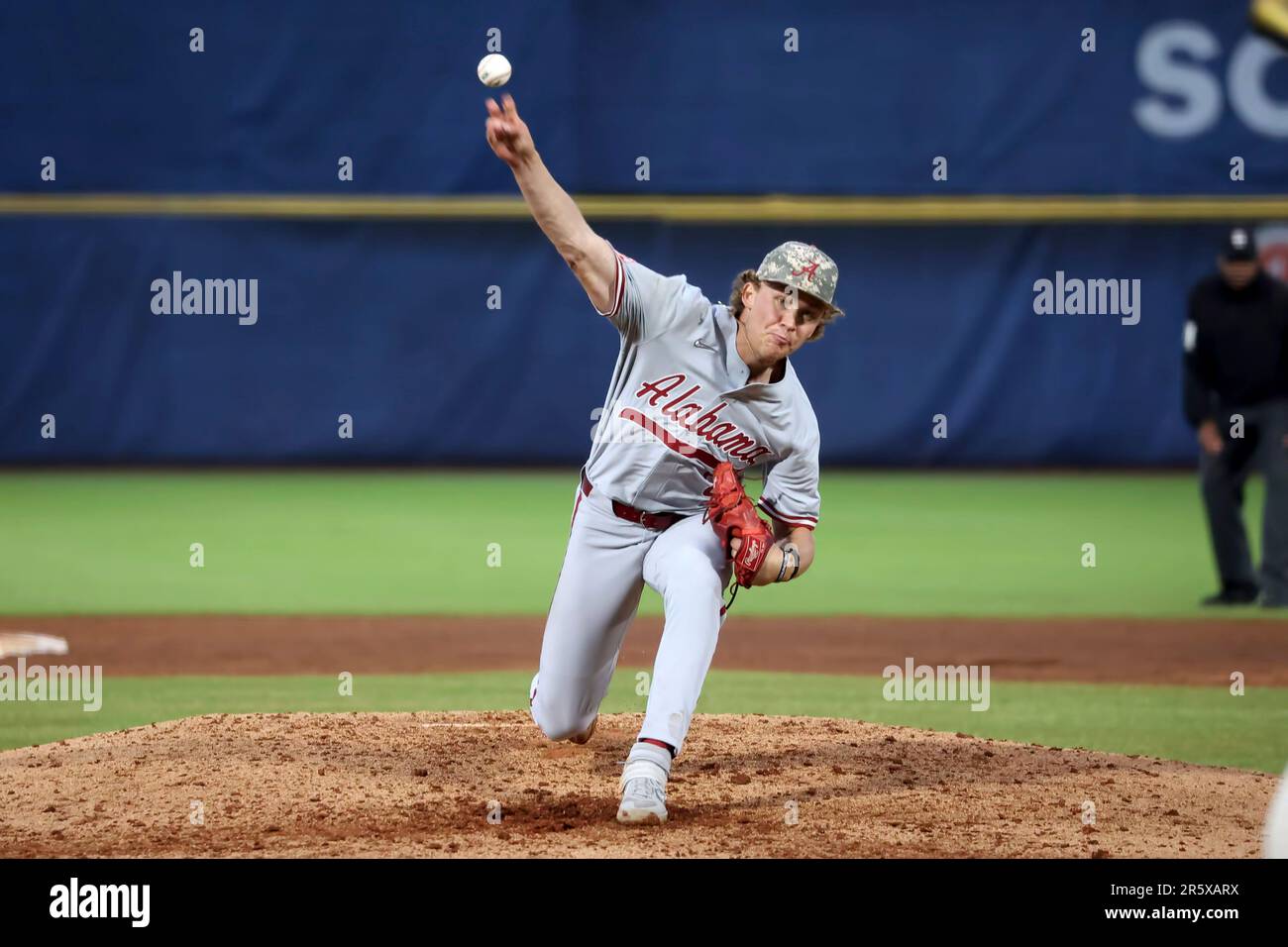 HOOVER, AL - MAY 23: Alabama Crimson Tide pitcher Kade Woods (8) during ...