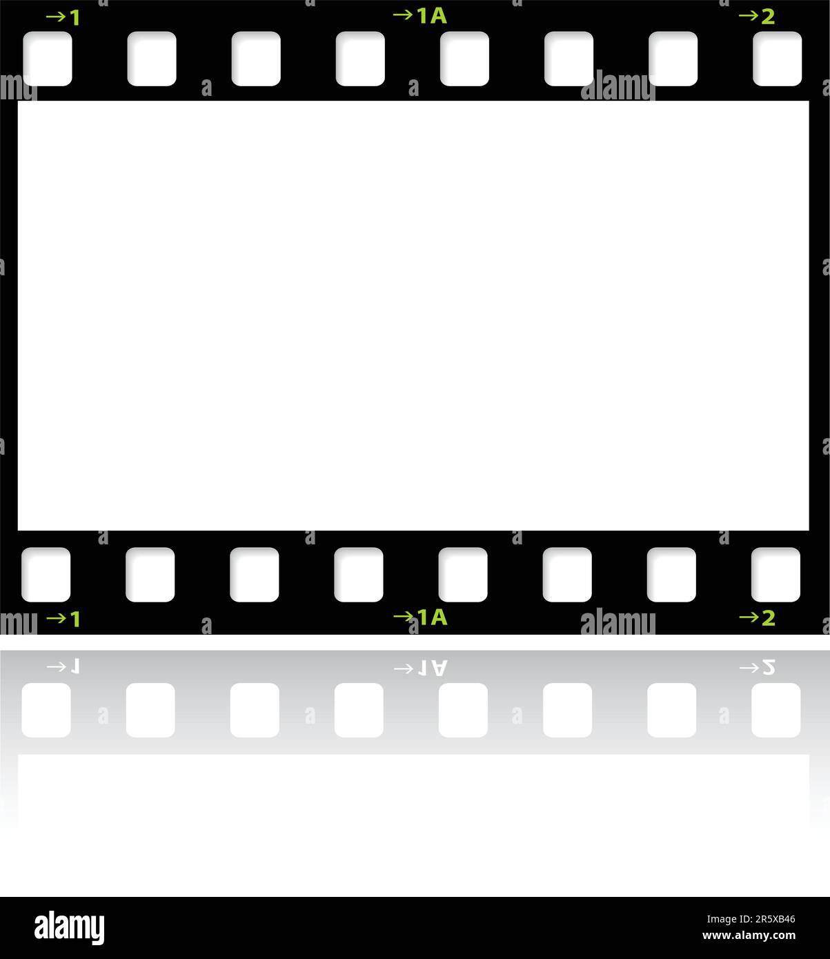 Filmstrip background with reflection Stock Vector Image & Art - Alamy