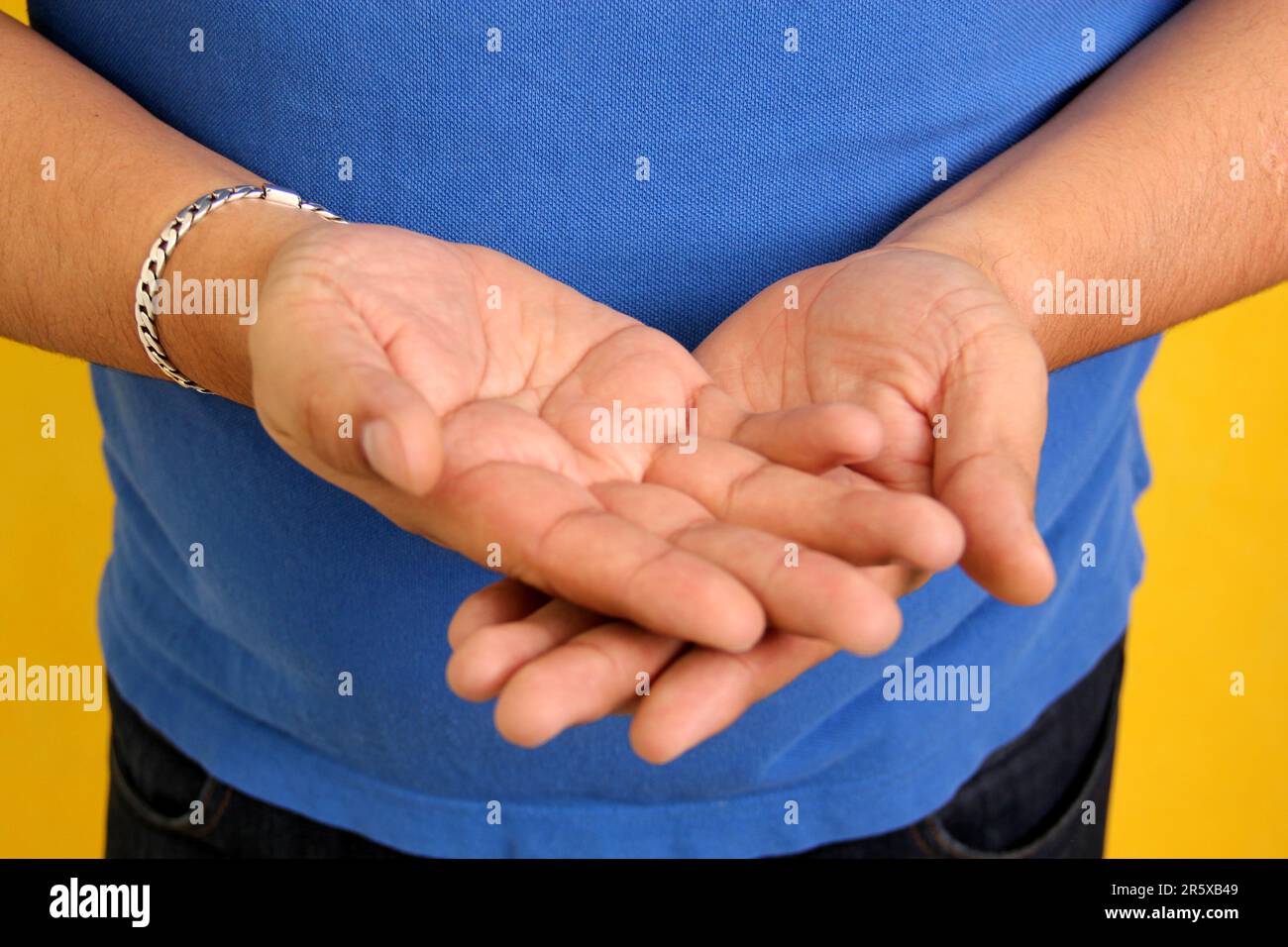 Hands of a Latino man makes sign language, expression and gesture ...