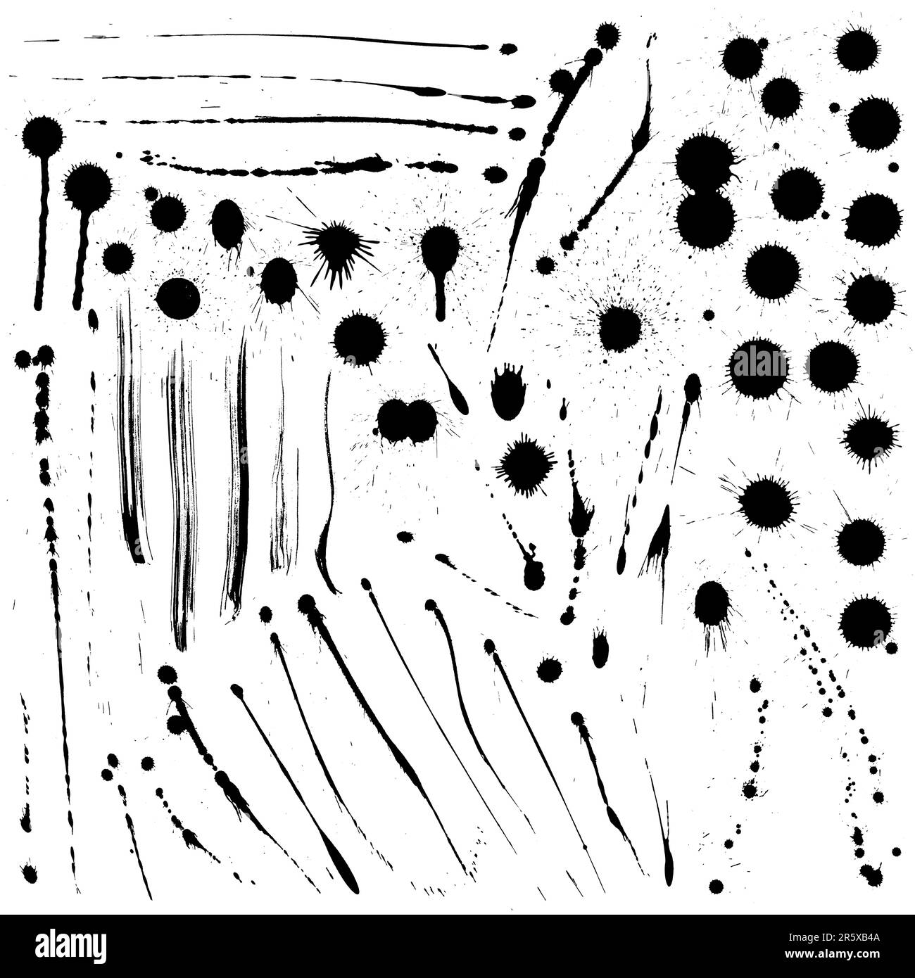 Abstract ink streaks paper Cut Out Stock Images & Pictures - Alamy