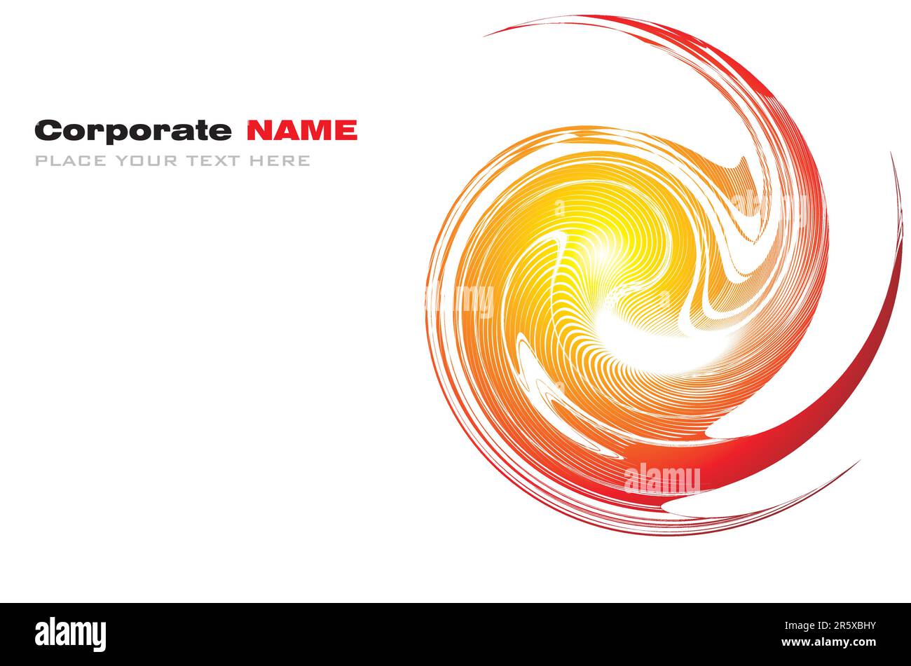 Abstract Spiral of fire concept business card background Stock Vector ...