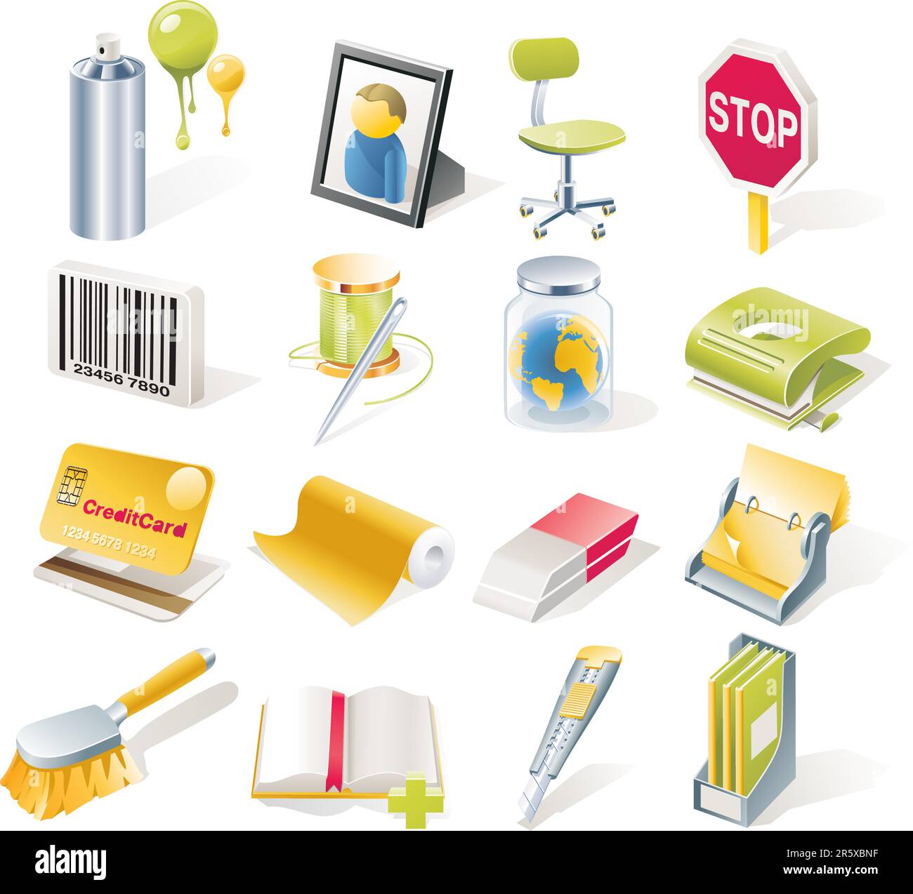 Set of colorful and bright icons Stock Vector Image & Art - Alamy