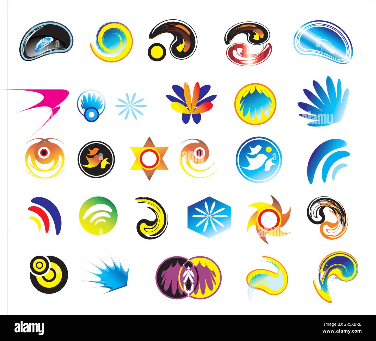 Set of Corporate identity icons or design elements Stock Vector Image ...