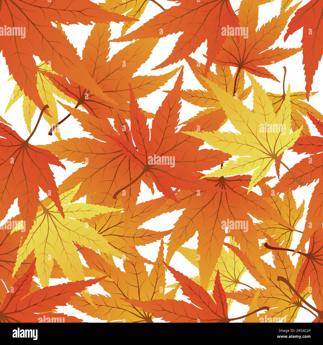 Maple seamless foliage. For easy making seamless pattern just drag all ...