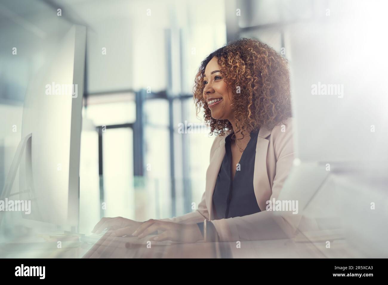 Using tech that keeps up with the pace of business. a young ...