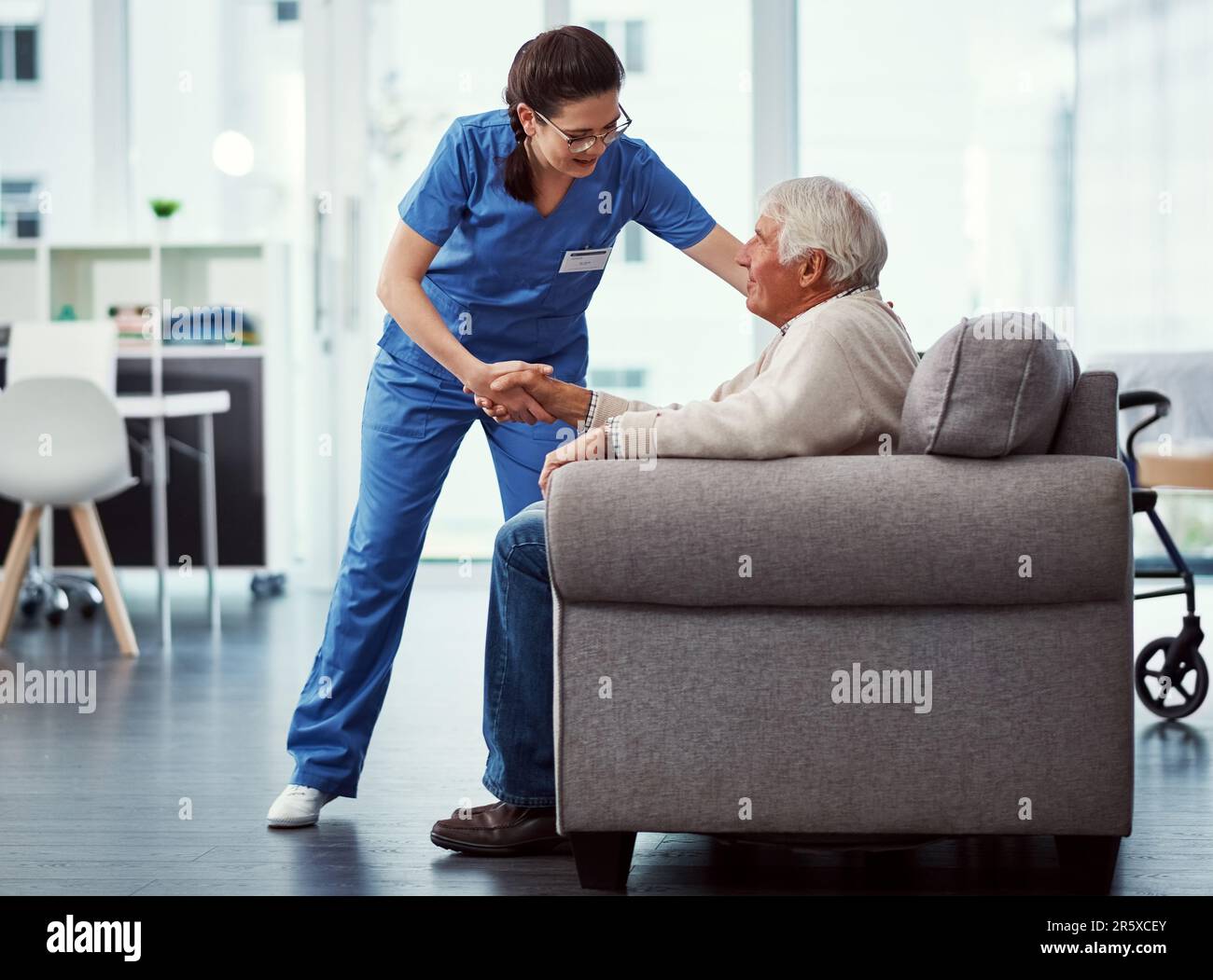 Helping from a chair old person hi-res stock photography and images - Alamy