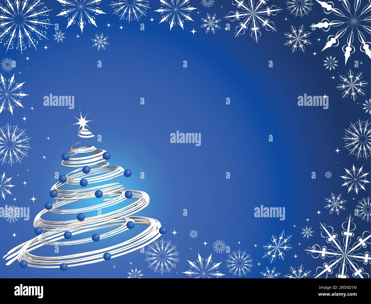 Christmas tree on a snowflake background Stock Vector Image & Art - Alamy