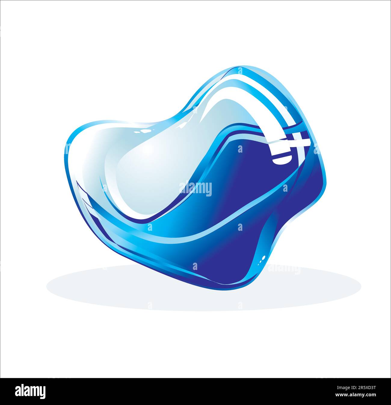 Blue abstract fantasy design with reflection effect Stock Vector Image ...