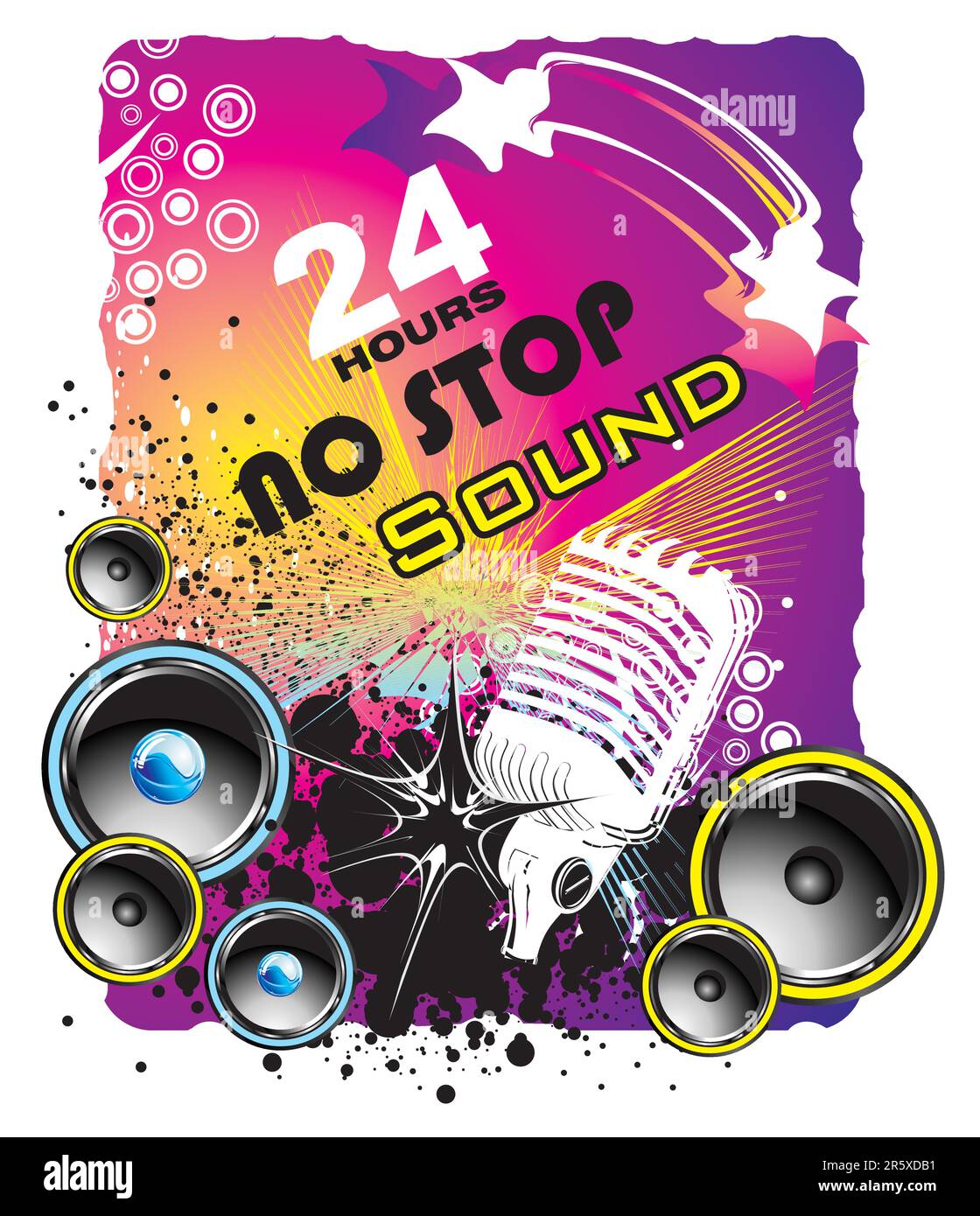 Groovy retro disco music Cut Out Stock Images & Pictures - Alamy