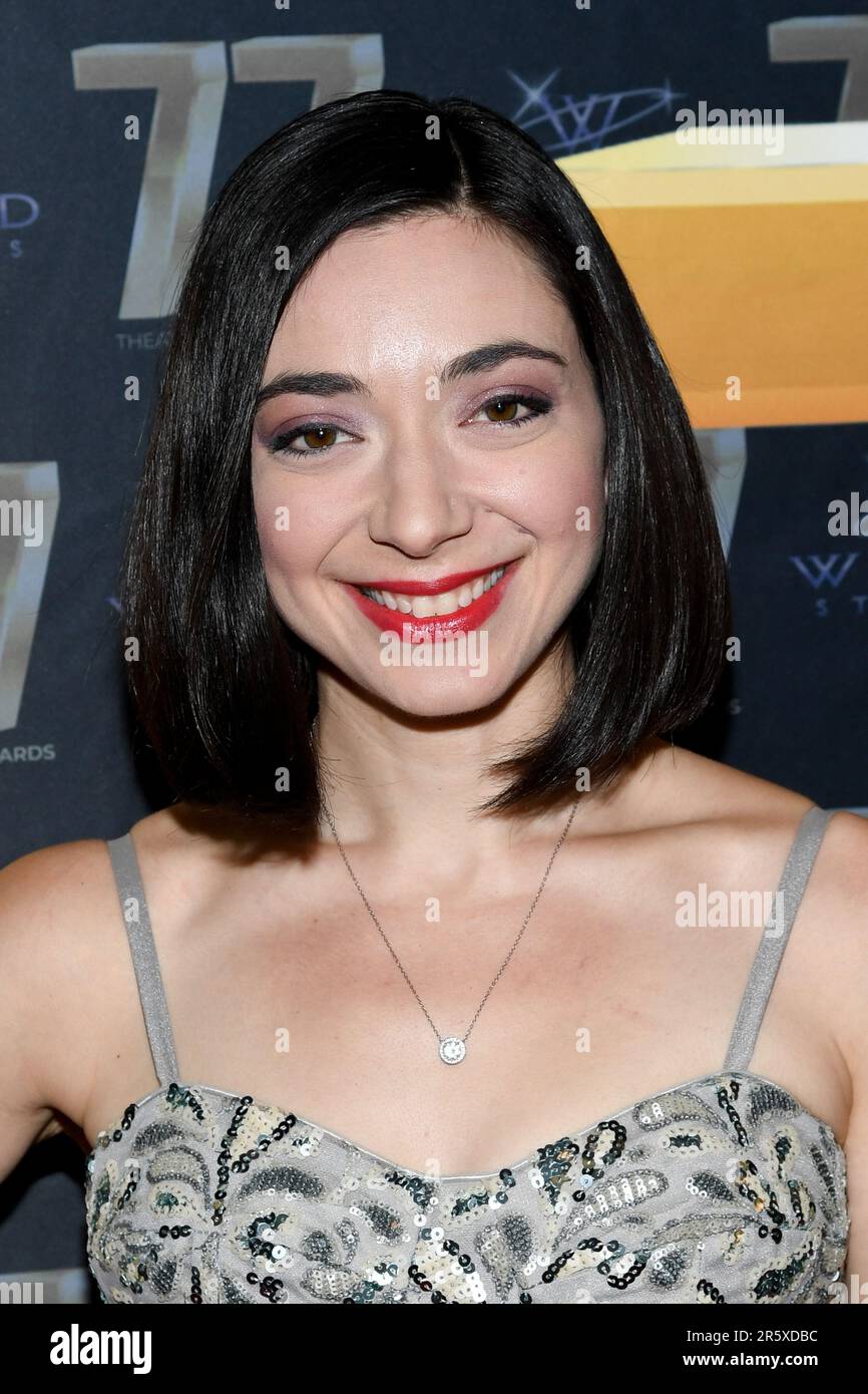 New York, USA. 04th June, 2023. Julie Benko walking the red carpet at the 77th Annual Theatre ...