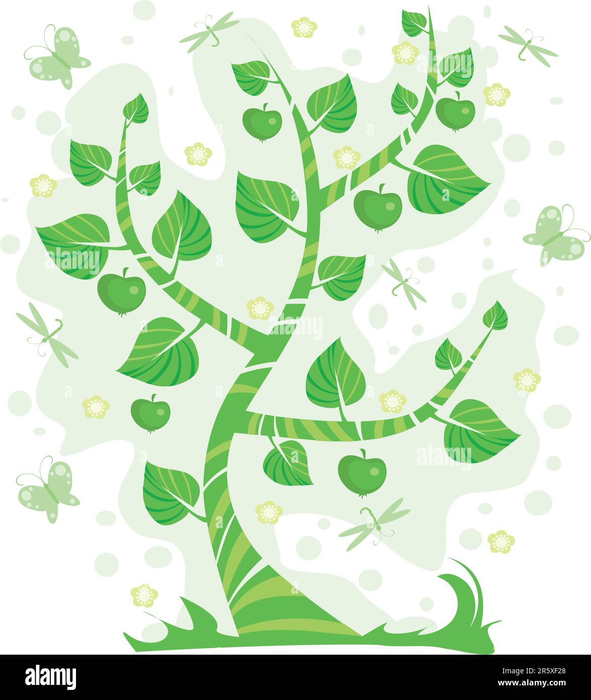 Apple bloom Stock Vector Images - Alamy