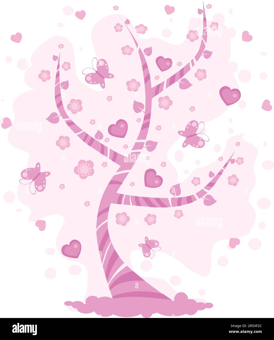 Spring tree color Stock Vector Images - Alamy