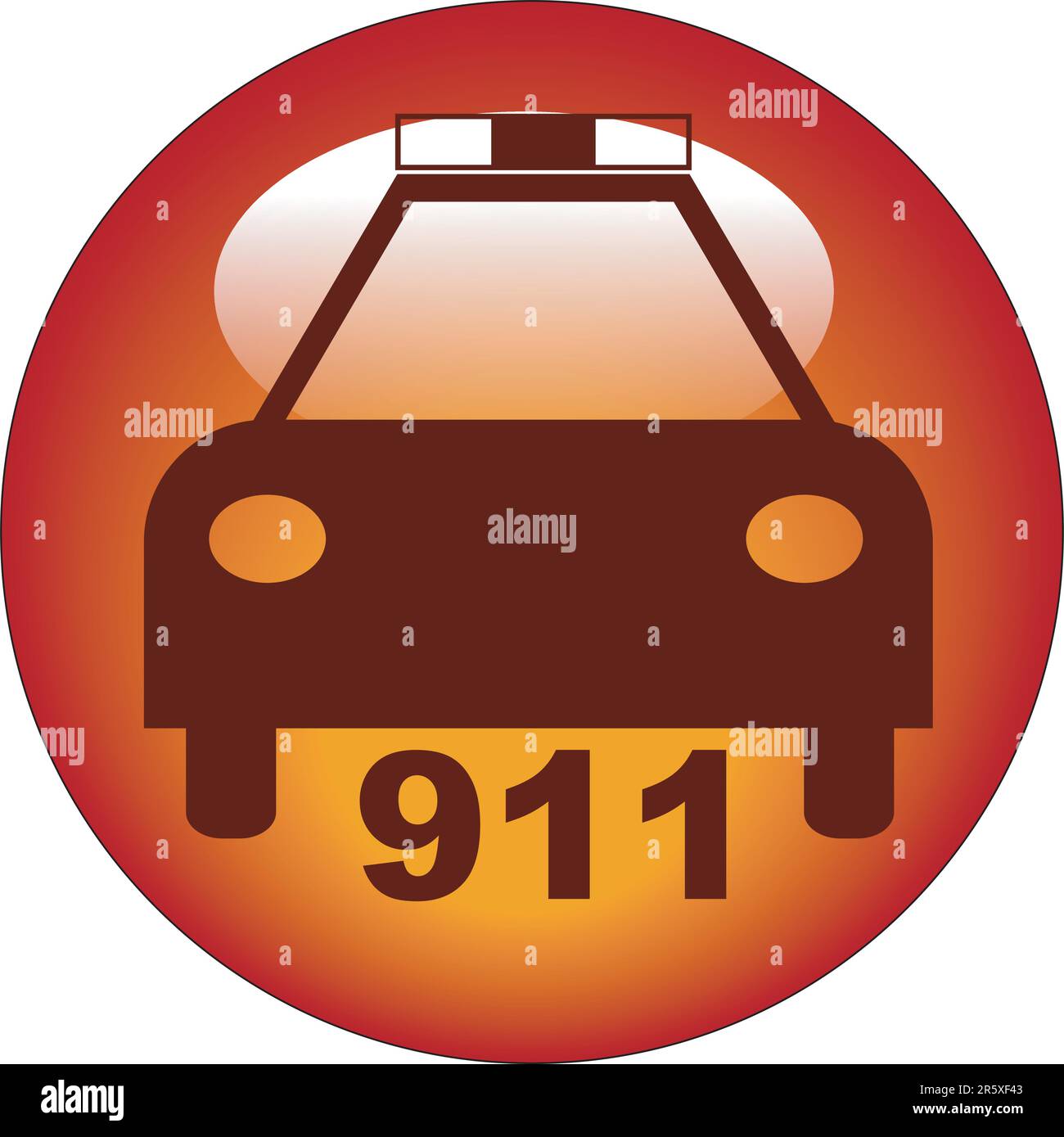 Red police car Stock Vector Images - Alamy