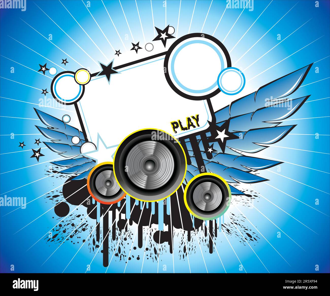 Colorful disco fantasy frame background Stock Vector Image & Art - Alamy