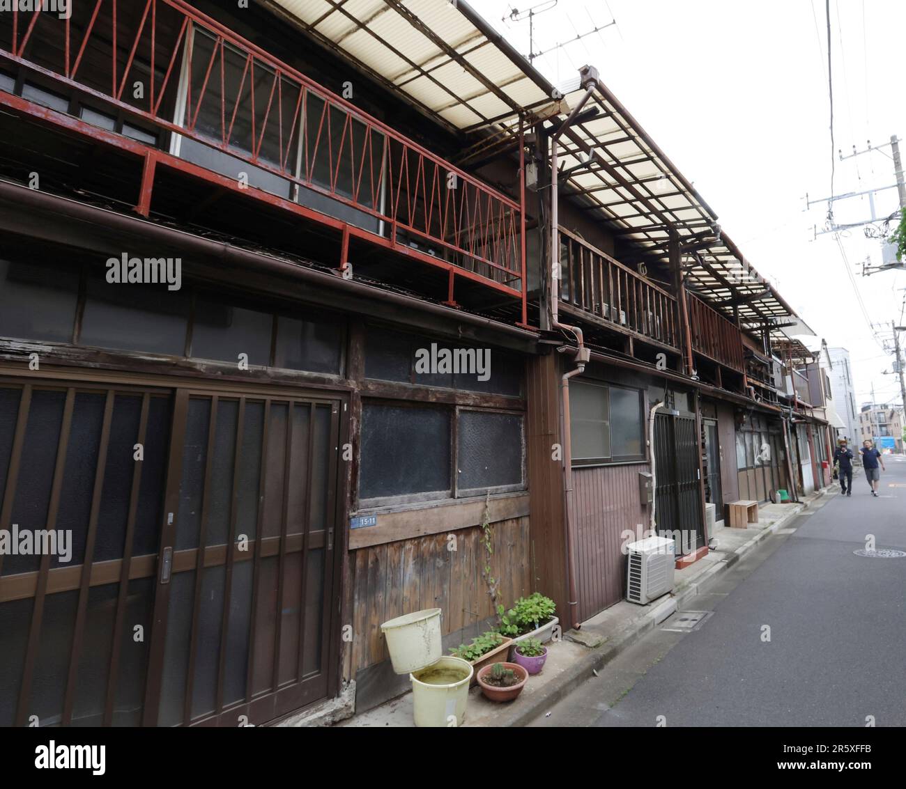 Nagaya, Japanese style row houses are pictured in Kyojima district in ...
