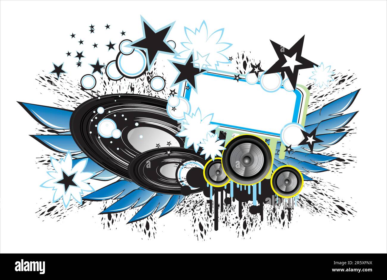 Colorful disco fantasy frame background Stock Vector Image & Art - Alamy