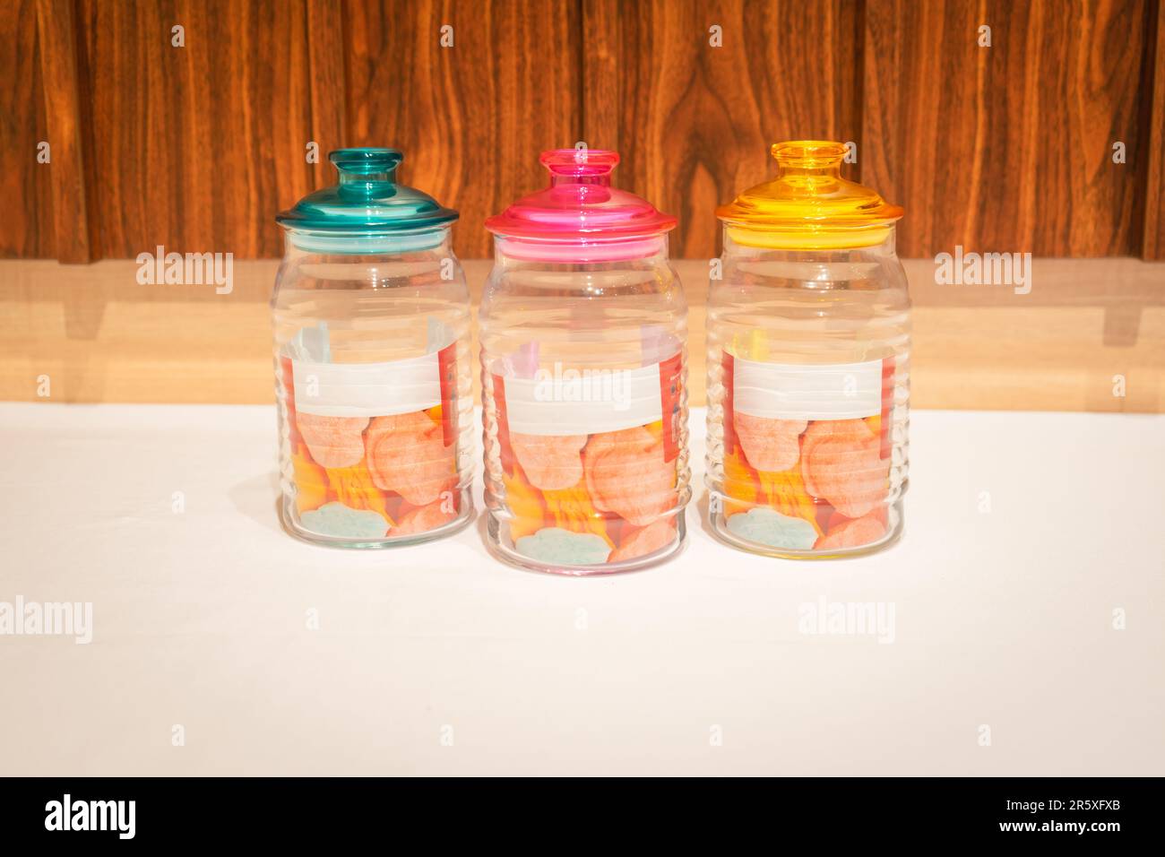 Colorful Glass Jars with Lids are perfect for storing and organizing a ...