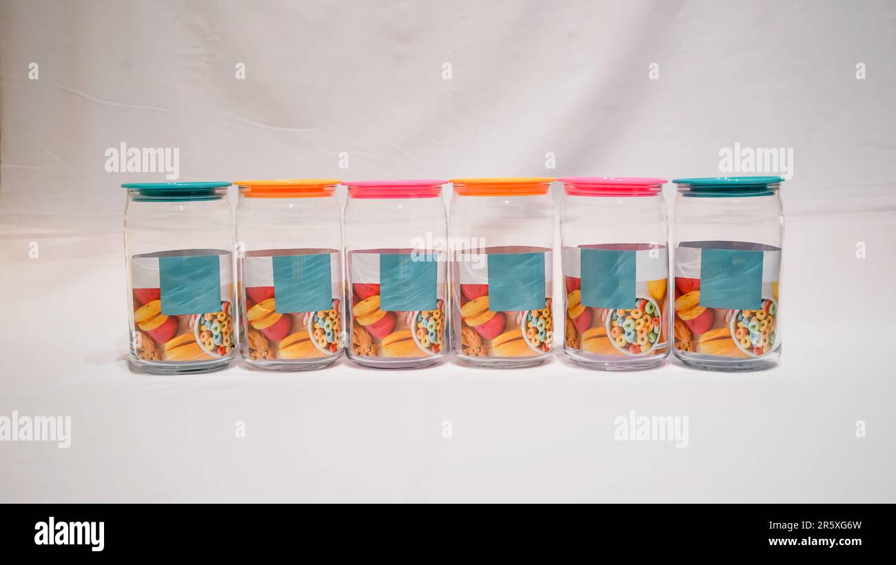 Colorful Lid Jars are the perfect storage solution for those who want ...