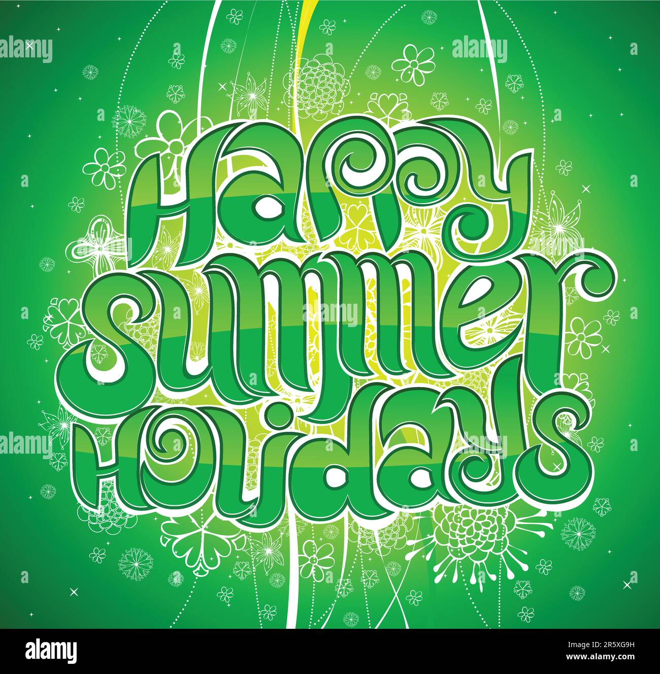Happy summer holiday Stock Vector Images - Alamy