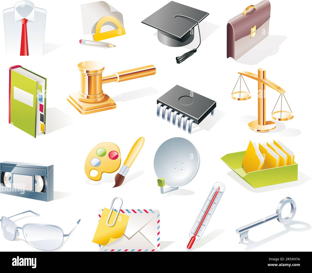 Set of colorful and bright icons Stock Vector Image & Art - Alamy