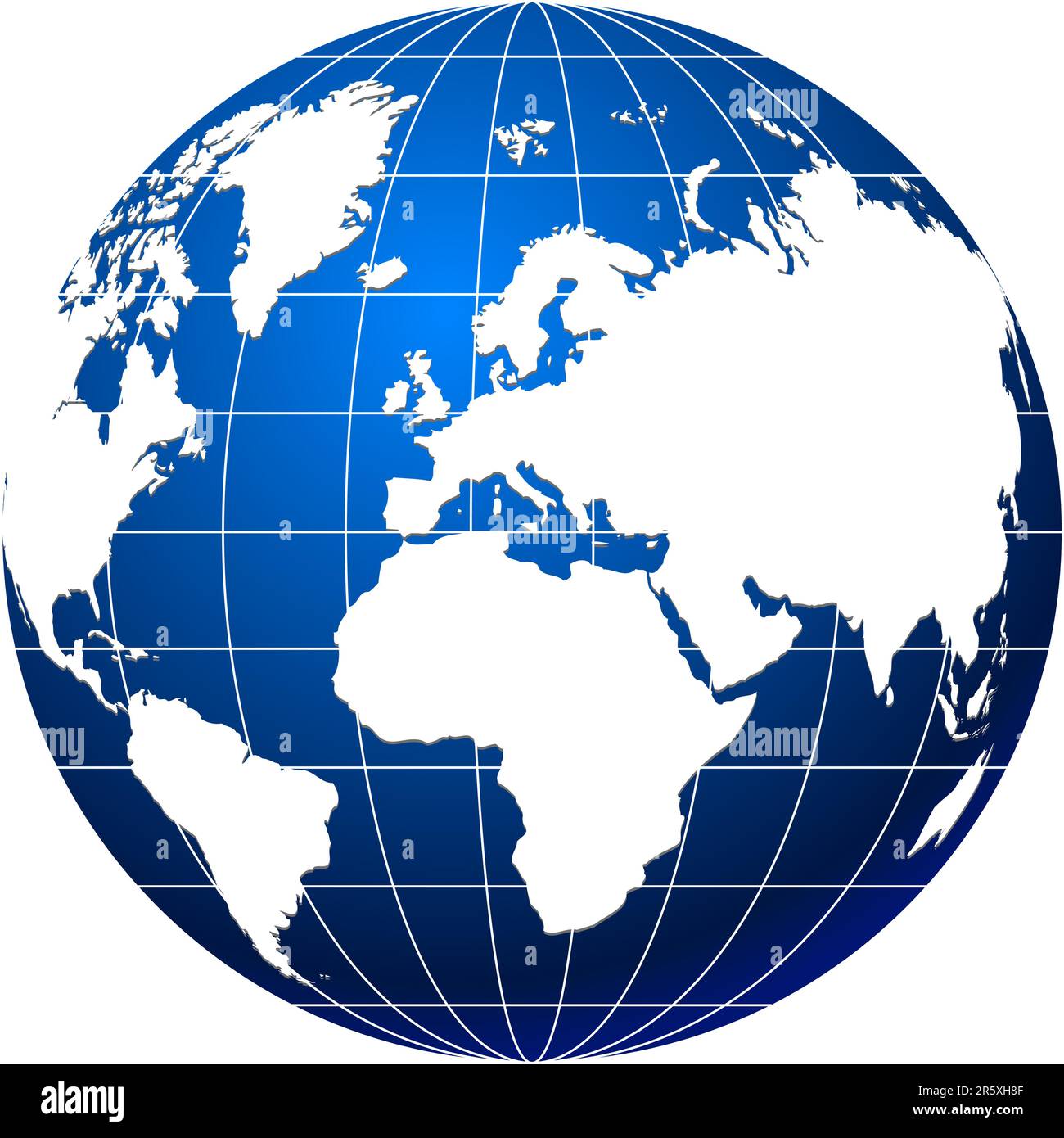 vector globe isolated on white background Stock Vector Image & Art - Alamy