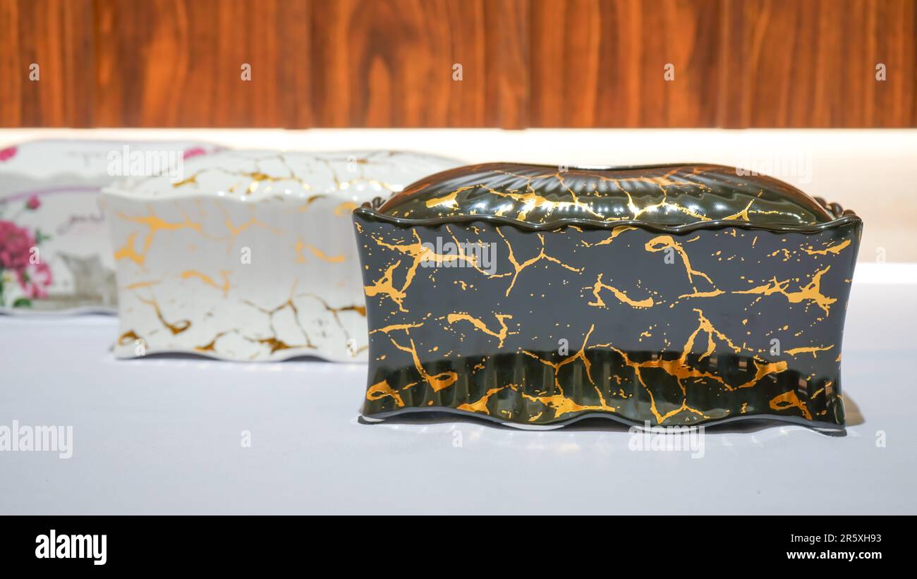 These ceramic tissue holders come in a variety of beautiful patterns to ...