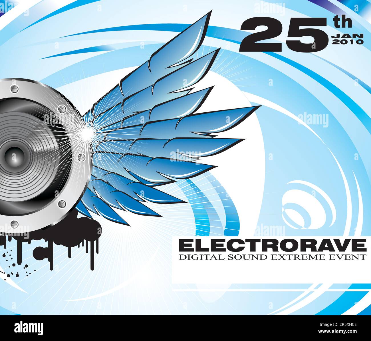 Abstract blue Music event background Stock Vector Image & Art - Alamy