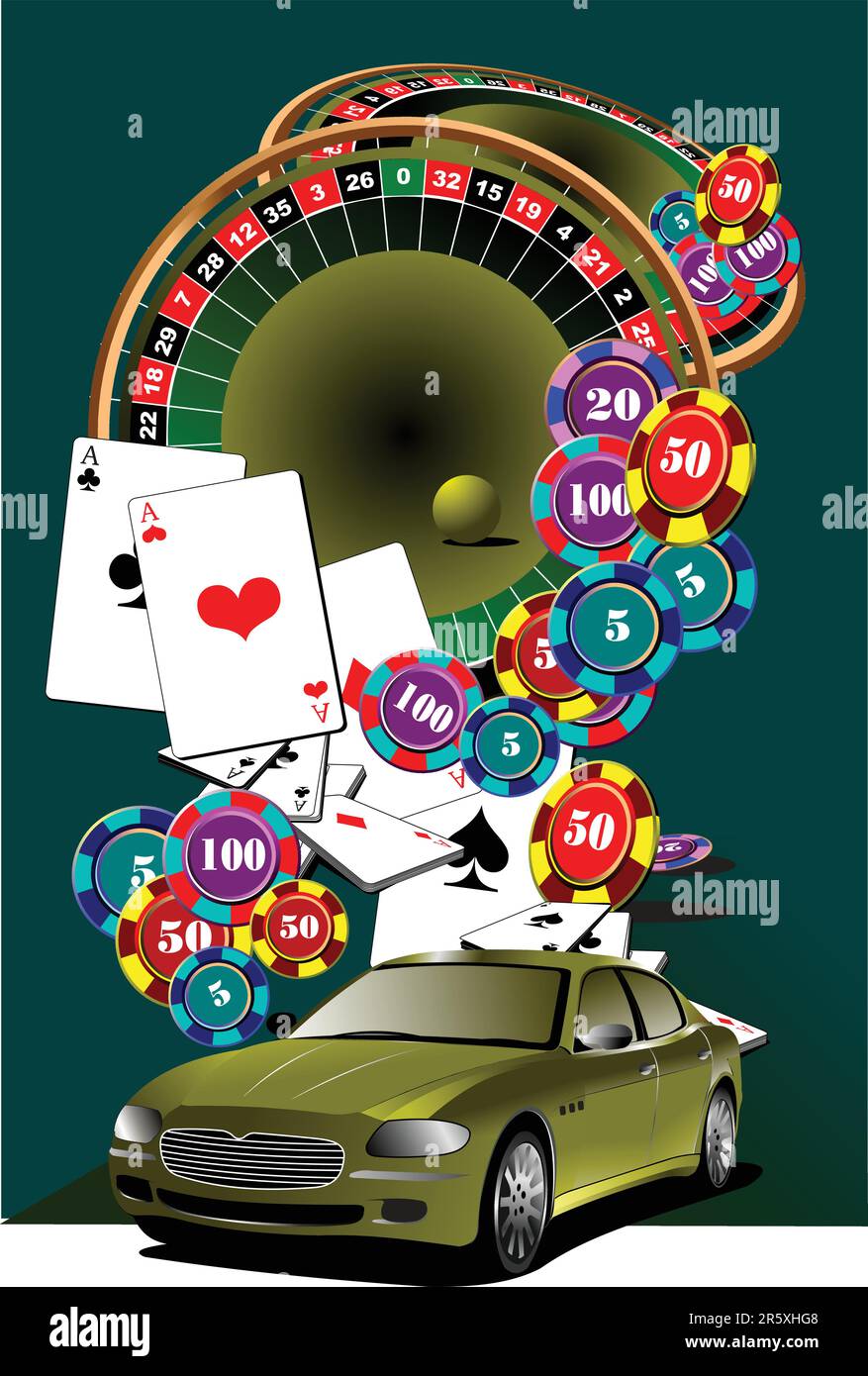Monte carlo car Stock Vector Images - Alamy