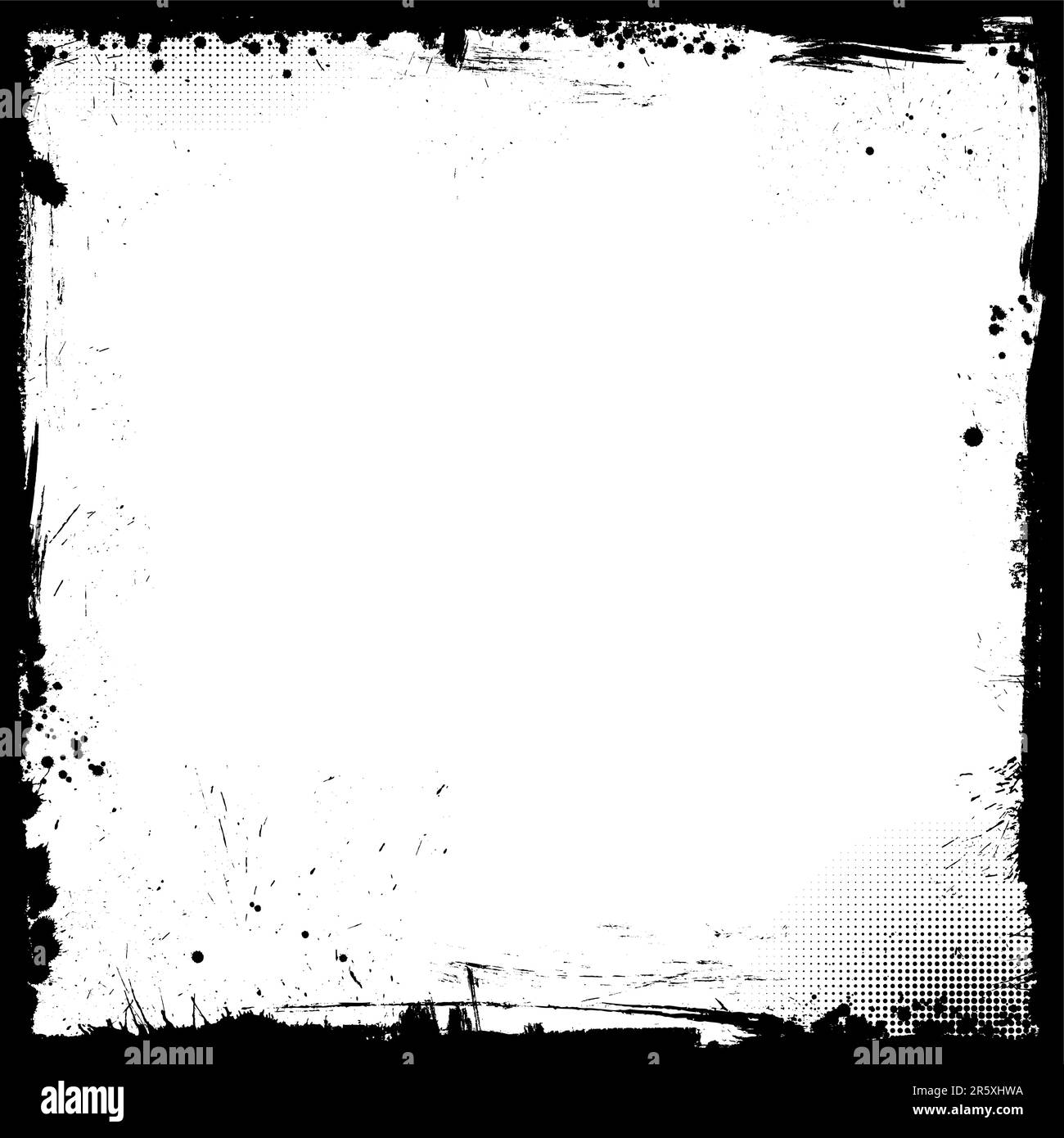 Detailed grunge border Stock Vector Image & Art - Alamy