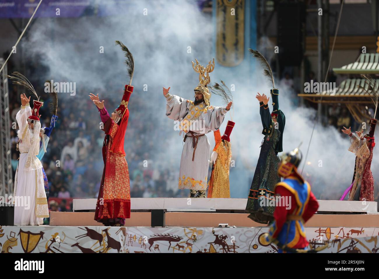 Opening of the 2022 naadam festival, Chinggis Khaan Stock Photo - Alamy