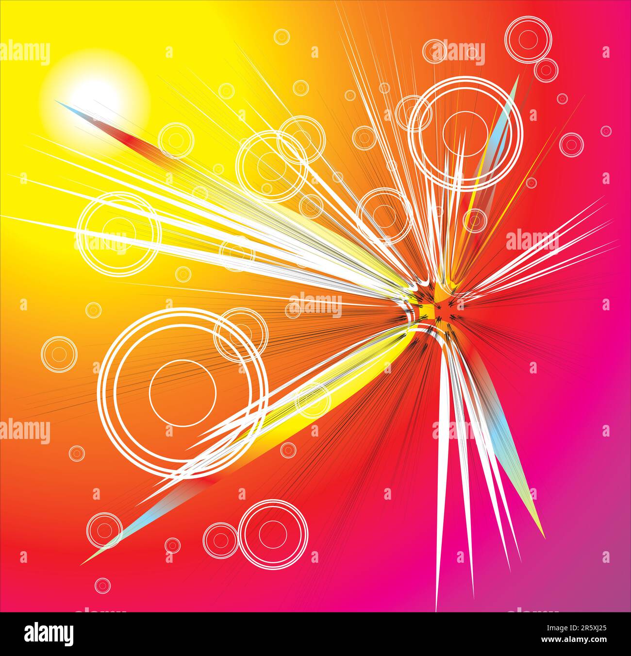 Colorful Abstract Rays Explosion Background Stock Vector Image & Art ...