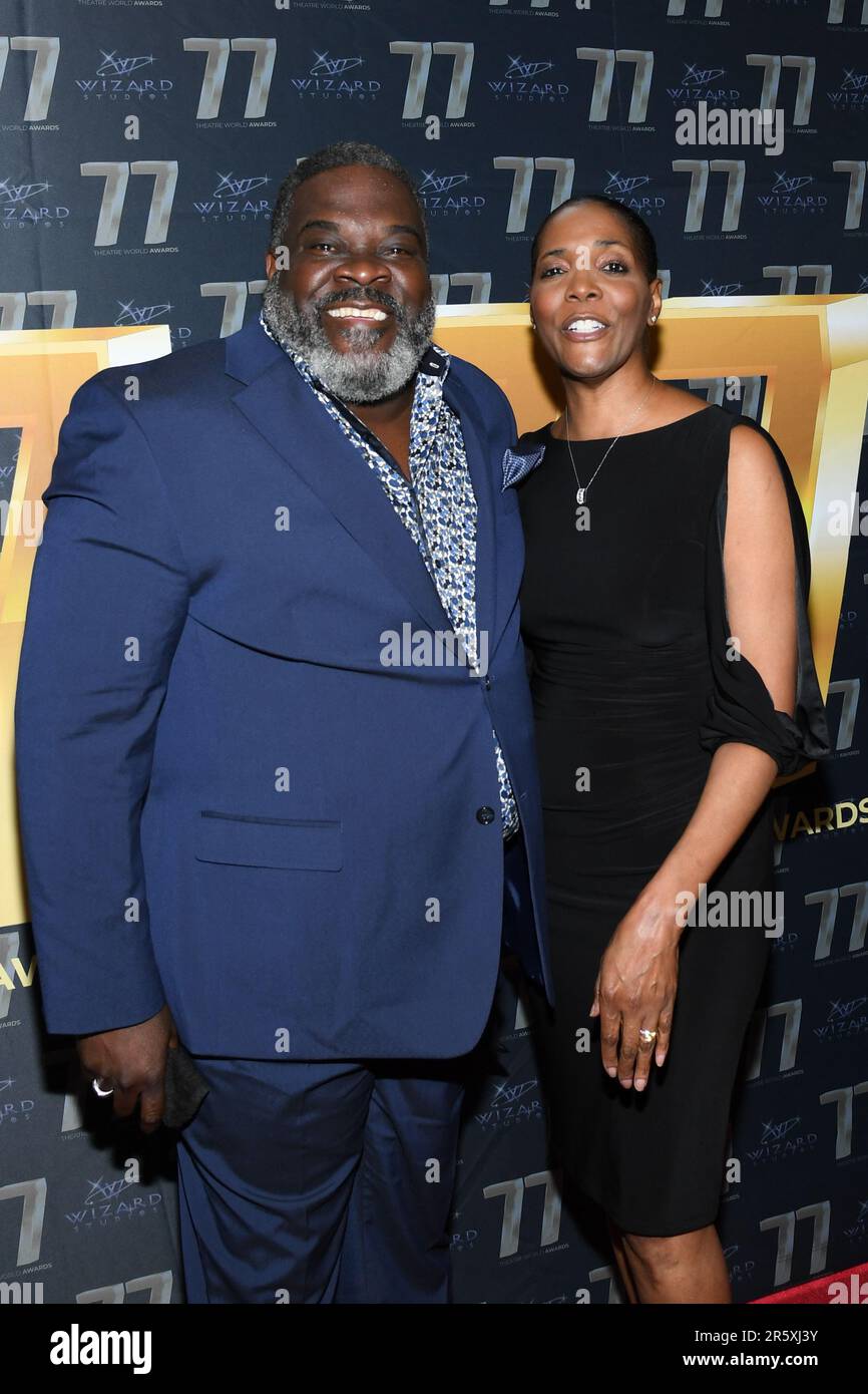 New York, USA. 04th June, 2023. Phillip Boykin (left) walking the red ...
