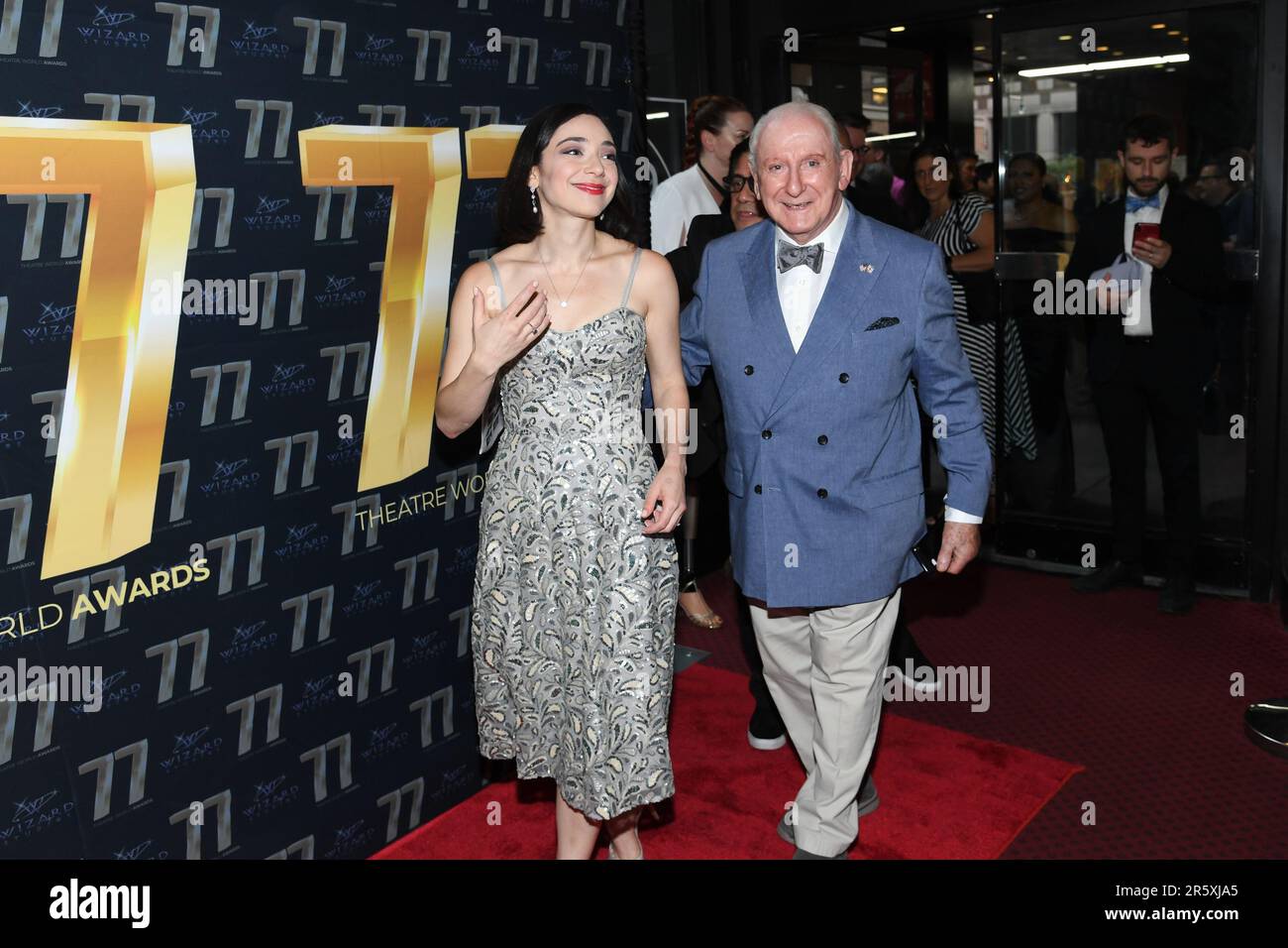 New York, USA. 04th June, 2023. Julie Benko and Lionel Larner walking ...