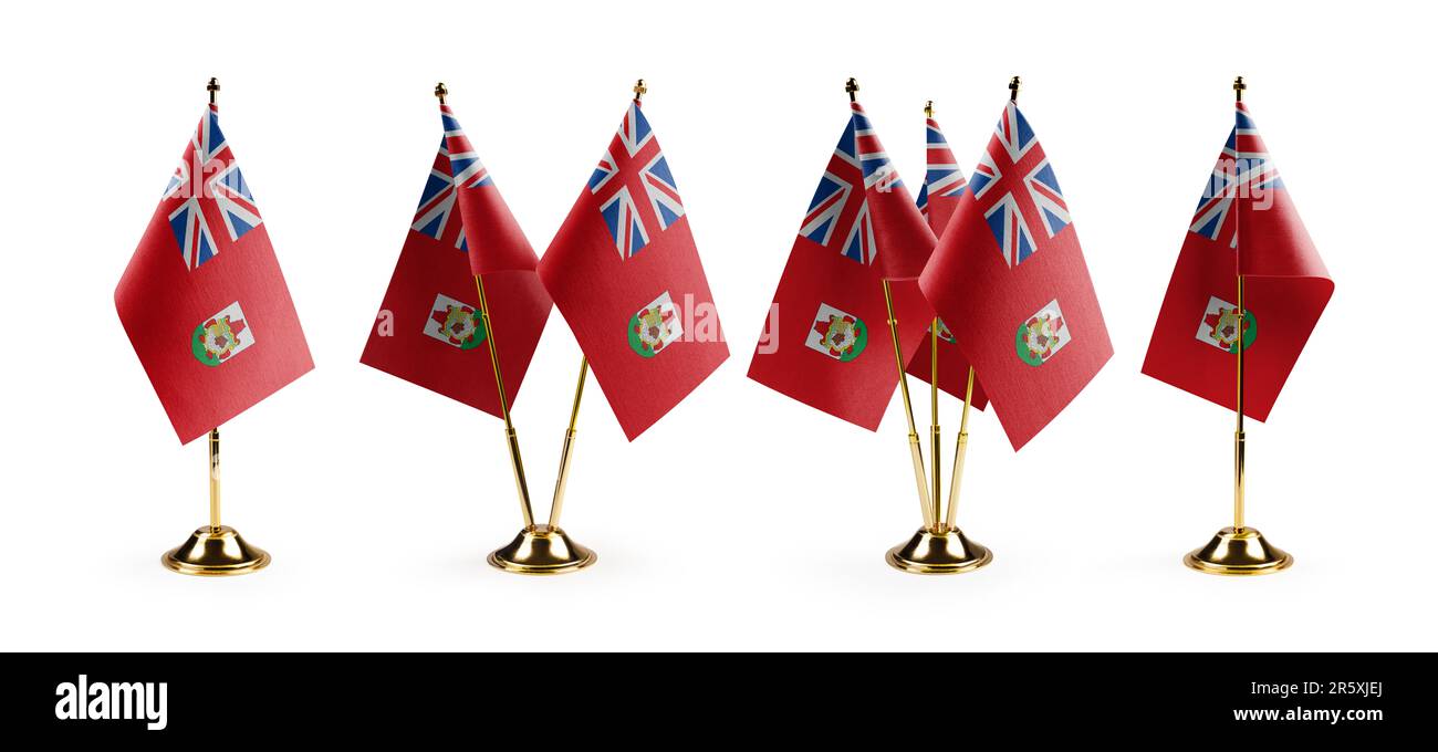Small national flags of the Bermuda on a white background Stock Photo ...