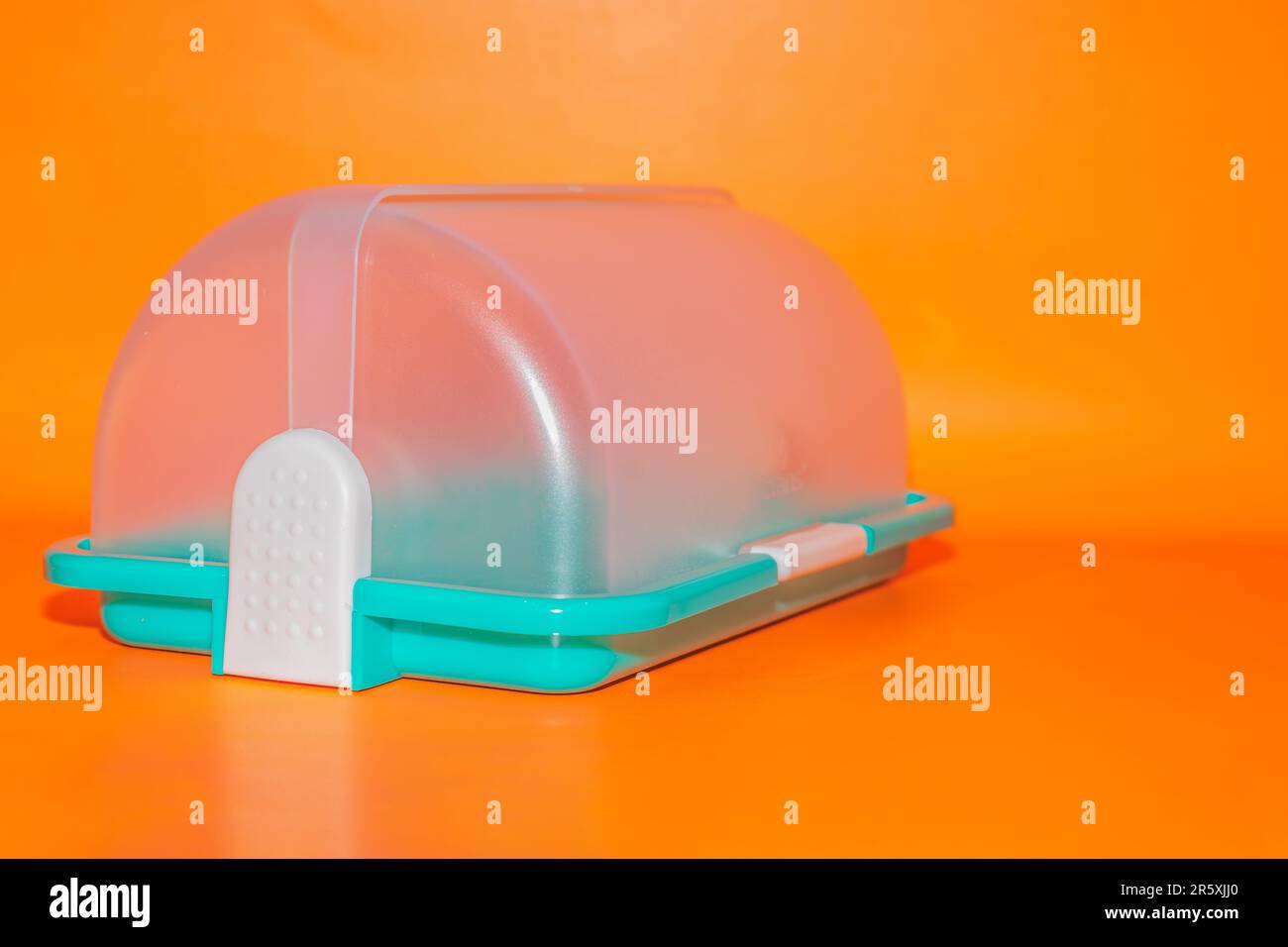 The Rectangular Cake Container with Teal Lid is the perfect storage ...