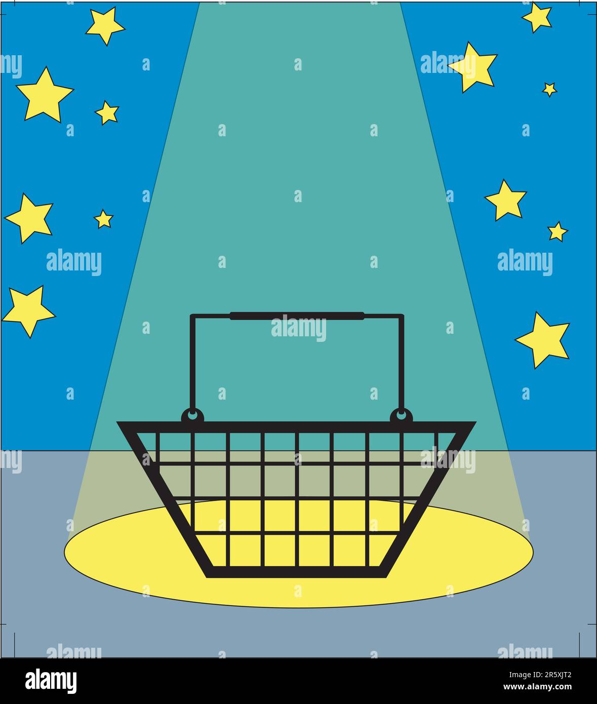 Light under the basket Stock Vector Images - Alamy