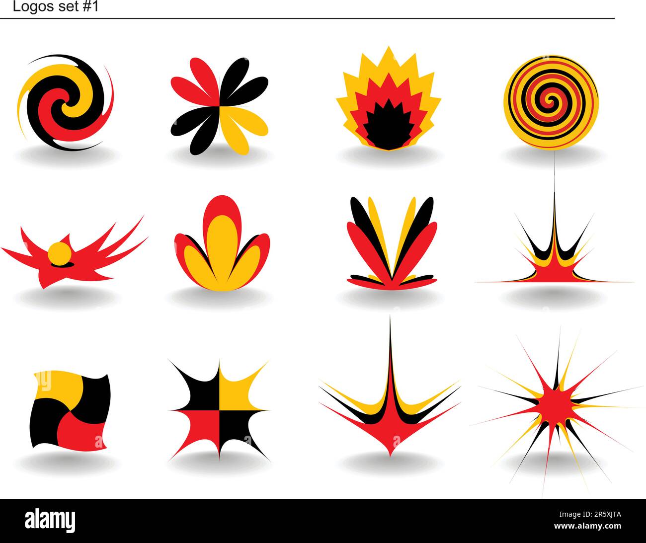 Abstract vector logos set #1 Stock Vector Image & Art - Alamy