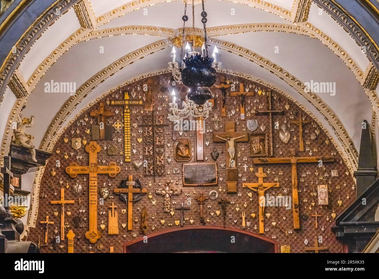 Entrance Crosses Black Madonna Icon Chapel Shrine Jasna Gora Poland ...